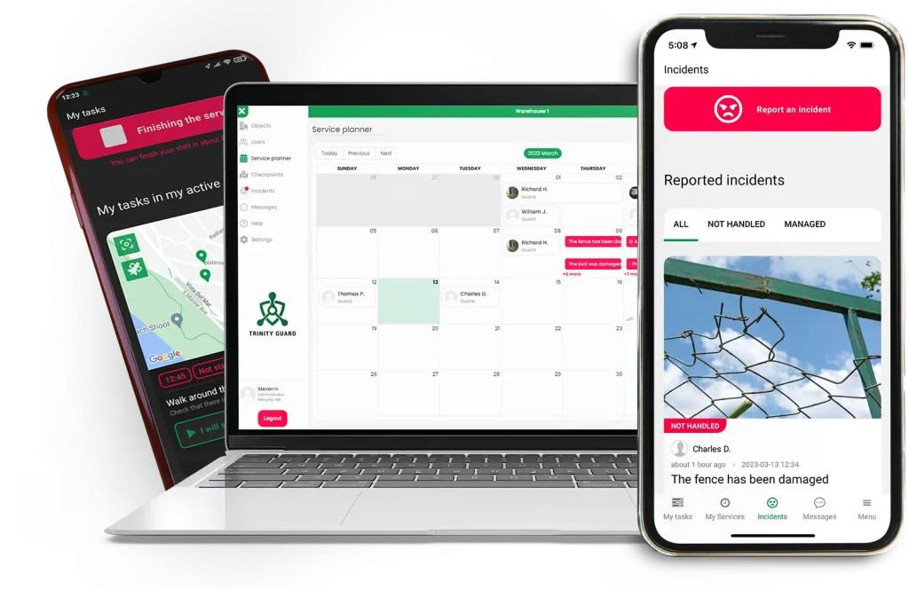 Control de rondines con IA y GPS | Trinity Guard MX
